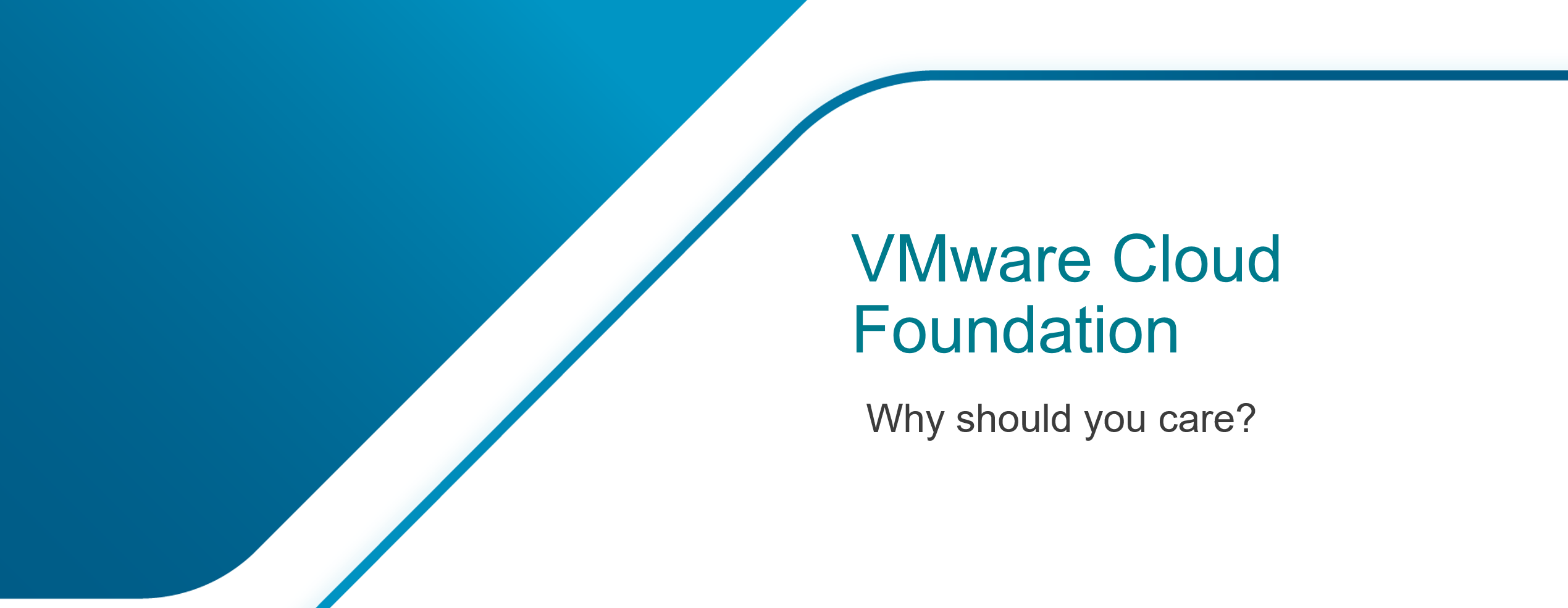 VMware Cloud Foundation Is A Path Worth Investigating - cloud13.ch